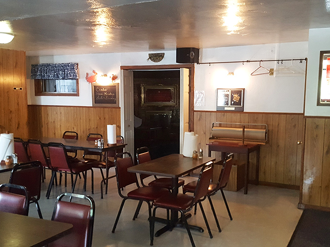 Wood paneling and no-nonsense furnishings create that rare, authentic tavern atmosphere that money can't manufacture and hipsters can't replicate.