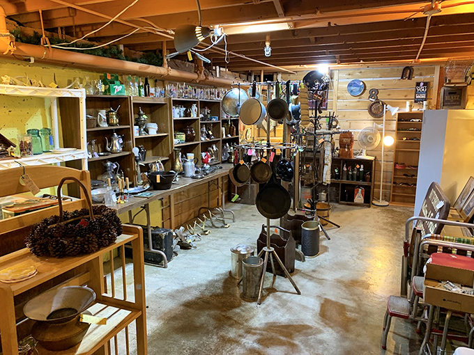 Not your grandmother's kitchen, but actually&hellip; yes, exactly your grandmother's kitchen, hanging from the ceiling and waiting to cook up memories.