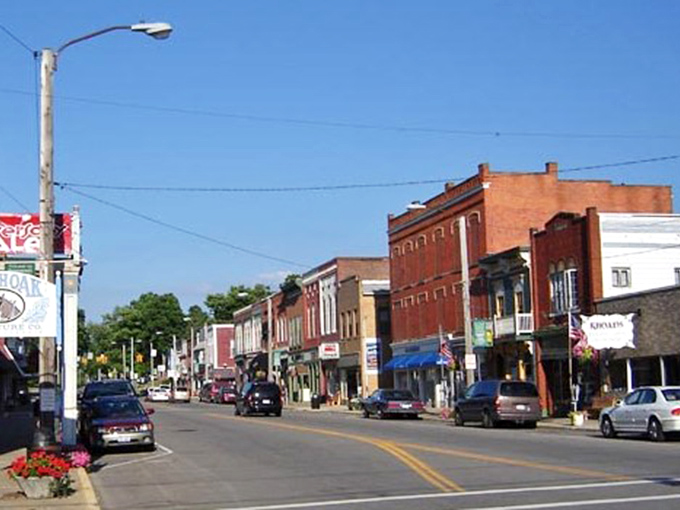 These historic storefronts have seen generations pass by, their brick facades holding stories better than any history book ever could.