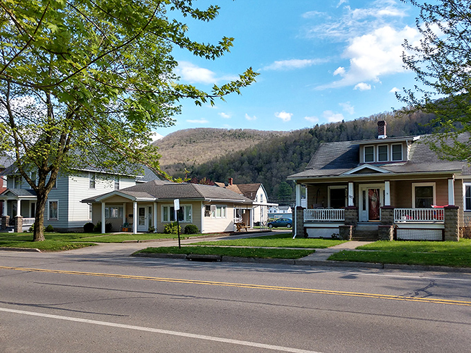 These well-maintained homes with inviting front porches tell a story of affordable living with mountain views that million-dollar properties would envy.