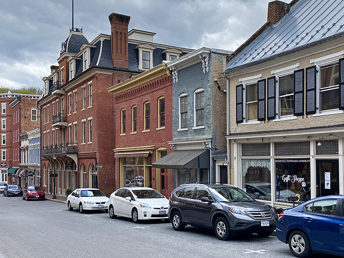 Main Street's colorful storefronts and historic clock tower create the kind of downtown that Norman Rockwell would have sketched while enjoying an ice cream cone.