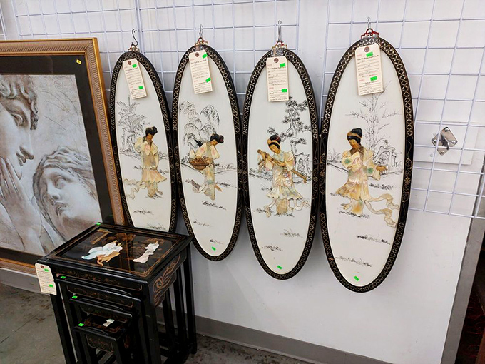 These elegant Asian-inspired panels aren't just wall art&mdash;they're conversation pieces waiting to transform your living room from "meh" to "Metropolitan Museum."