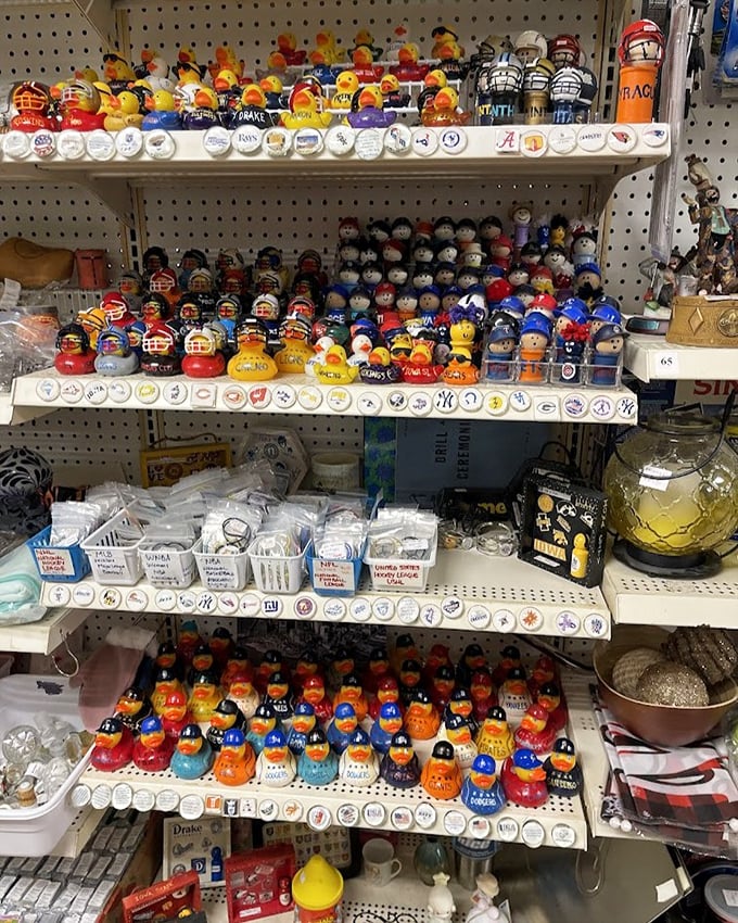 Sports fans, assemble! These collegiate rubber duckies are ready to float your team spirit in style.