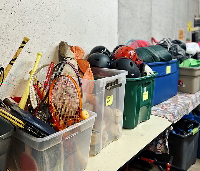 Sports equipment purgatory awaits its second chance at glory. Those tennis rackets have stories to tell&mdash;and games left to play.