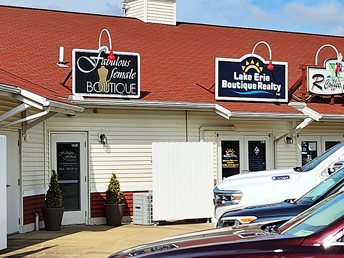 Boutique storefronts line up like friendly neighbors, each offering unique treasures without the mall madness we've all endured.