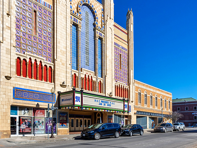 The Missouri Theater dazzles with its ornate Moorish design. This 1927 movie palace offers cultural experiences at prices that won't send your budget into a dramatic tragedy.