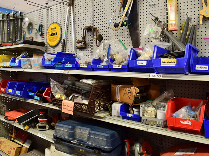 Hardware heaven where even hinges have personality, and you'll spend an hour developing strong opinions about doorknobs. 