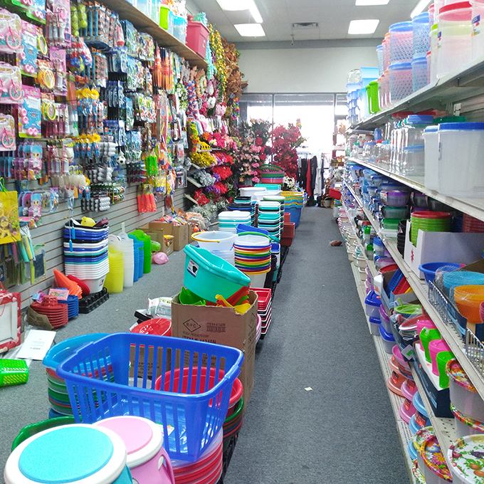 A rainbow coalition of containers ready to organize your life into color-coded perfection at pocket-change prices.