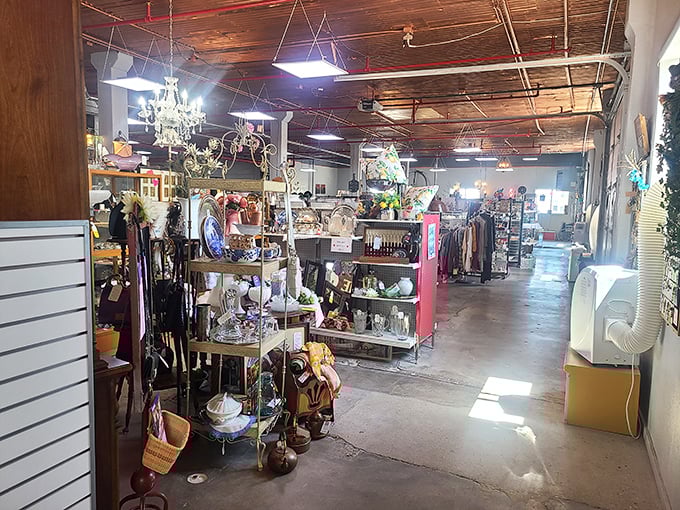 Chandeliers hanging from wooden ceilings? This isn't your average shopping trip&mdash;it's a journey through carefully curated memories.