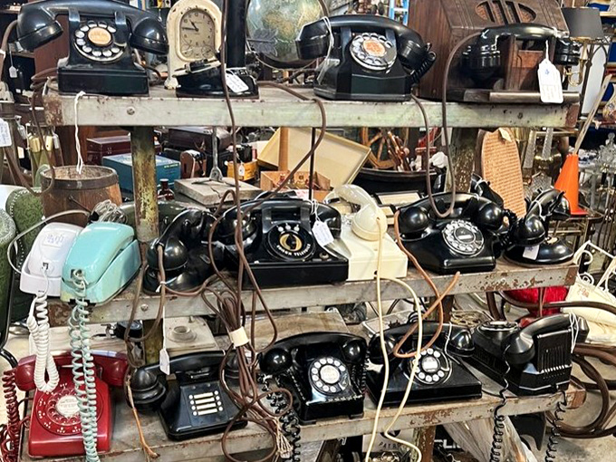 Communication evolution on display! These rotary relics once connected us before smartphones made us all antisocial in the name of social media.