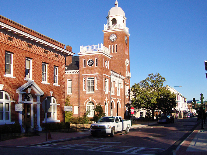 Bainbridge's clock tower keeps watch over a town where time &ndash; and money &ndash; move at a gentler pace.