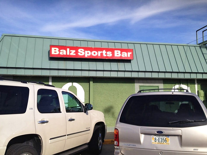 Balz Sports Bar doesn't need fancy frills &ndash; just a straightforward sign promising good times and better hot dogs.