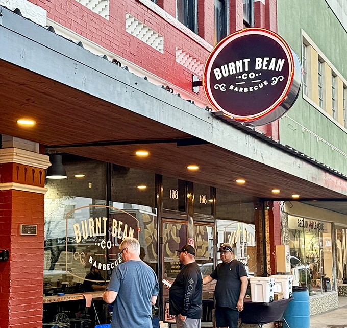 Burnt Bean's unassuming storefront hides culinary treasures within. Like finding a Picasso at a yard sale, but tastier.