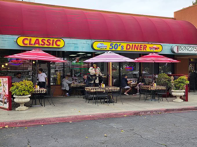 Classic 50's Diner: Under that cherry-red awning, Elvis might still be on the jukebox and the milkshakes definitely require both a straw AND a spoon.