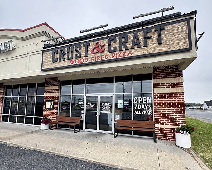 When the sign says "wood fired pizza," you know someone's taking their craft seriously, and that's always a beautiful thing.