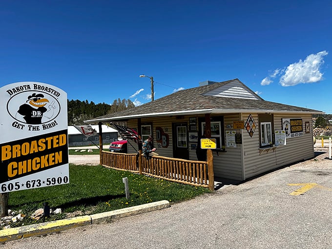 Dakota Broasted's charming cottage exterior hides a powerhouse of flavor. Like finding a chicken treasure chest in the Black Hills.