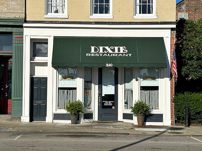 Dixie Restaurant's classic green awning has sheltered hungry Virginians through decades of changing times and unchanging biscuits.