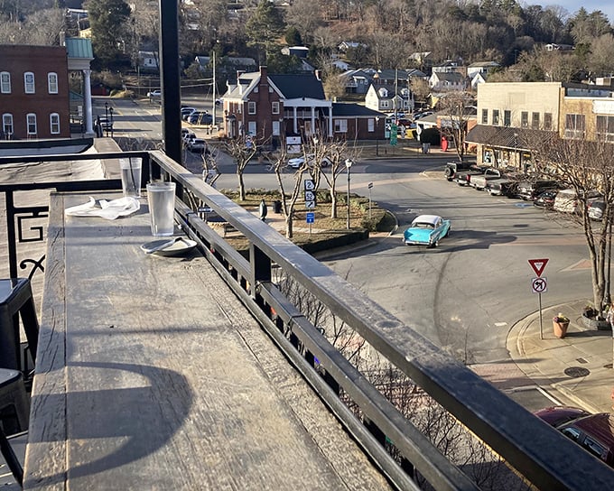 Ellijay's downtown square proves that apple pie living doesn't require champagne budgets to enjoy fully.