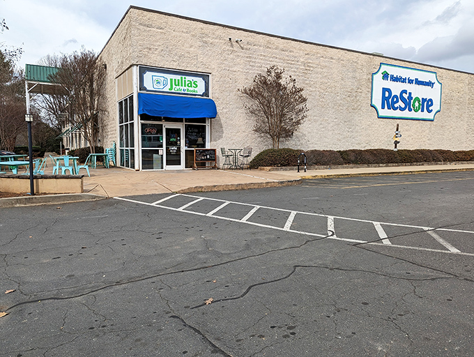 Where coffee shop meets thrift store! Habitat's ReStore combines Julia's Cafe with bargain hunting for a uniquely refreshing shopping experience.