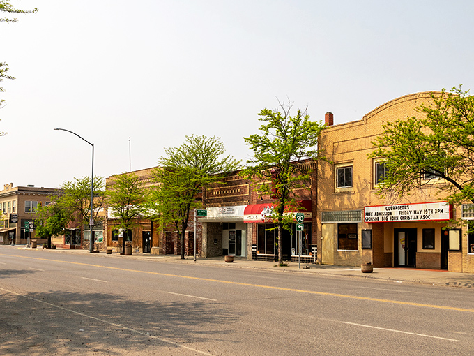 Hardin's historic main street whispers stories of the Old West while offering today's budget-friendly living options.