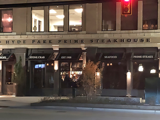 Hyde Park Prime Steakhouse stands proud in Birmingham, where brick and elegance meet sizzling perfection on a plate.