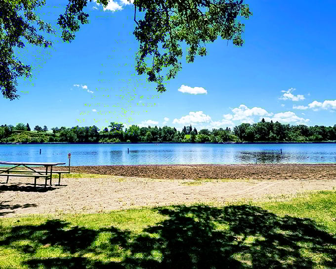 Lake views that make you want to kick off your shoes and stay awhile. Mother Nature showing off her blue period.