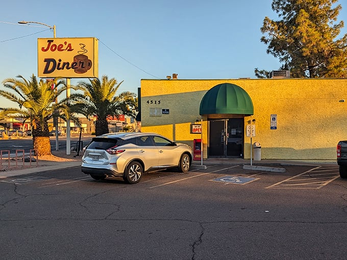 Joe's sunny yellow exterior is like a beacon for breakfast lovers seeking refuge from ordinary morning meals.