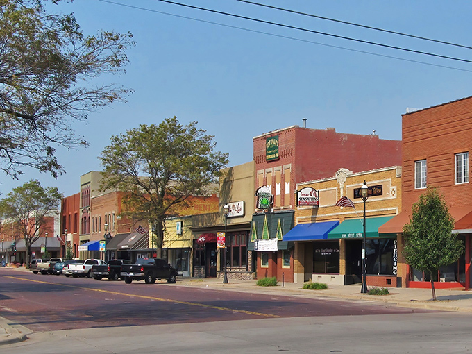 Kearney's vibrant main street offers small-town charm without the big-city price tag. Those brick buildings house affordable treasures waiting to be discovered.
