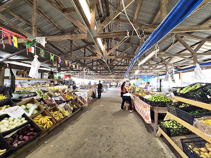Fresh produce meets vintage treasures under this rustic roof. Keller's wide aisles invite you to lose yourself in bargain-hunting bliss.