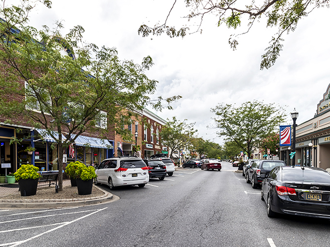 Lewes' charming downtown looks like it was designed by someone who actually likes people. What a concept!