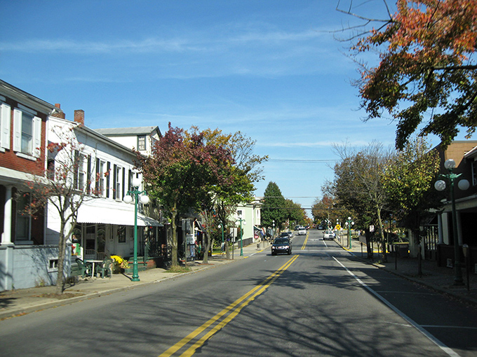 Lewisburg's tree-lined streets aren't just pretty&mdash;they're like nature's air conditioning in summer. Small-town charm with big-time character!