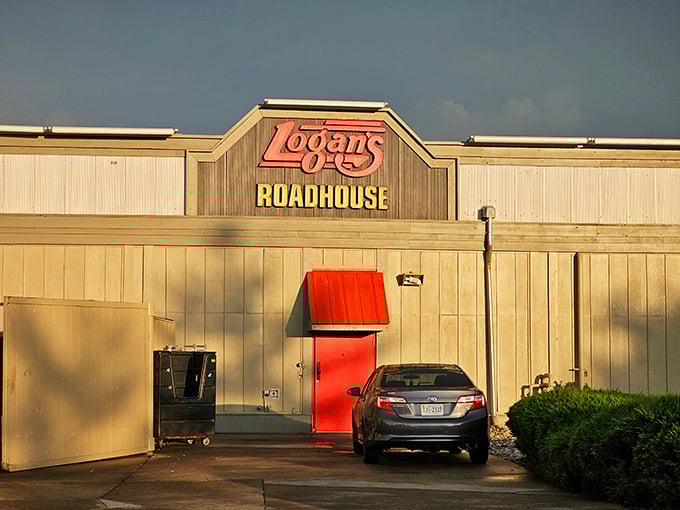Logan's proves that sometimes the best steaks hide behind the most unassuming wooden walls and simple signs.