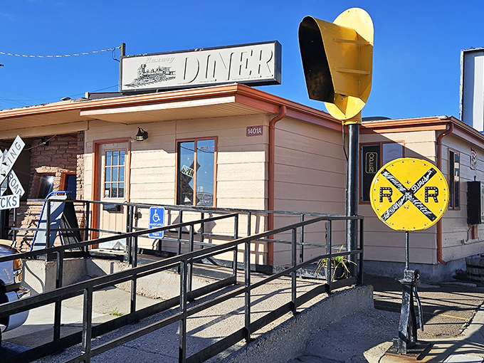 The Luxury Diner's vintage railroad sign isn't kidding around&mdash;this place has been stopping hungry travelers in their tracks since 1926!