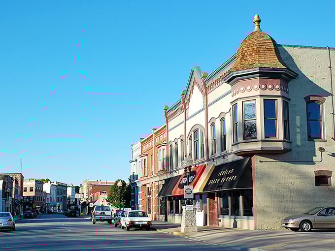 Manistee's historic downtown looks like it was plucked from a Norman Rockwell painting &ndash; those Victorian buildings have stories to tell.