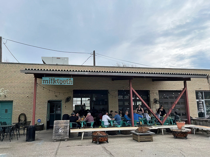 Brick and mortar with modern flair - Milktooth's exterior hints at the creative comfort food revolution happening inside.