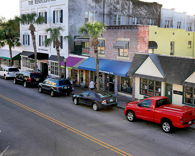 Mount Dora's Renaissance building anchors a street of colorful shops where time slows down and window shopping becomes an Olympic sport.
