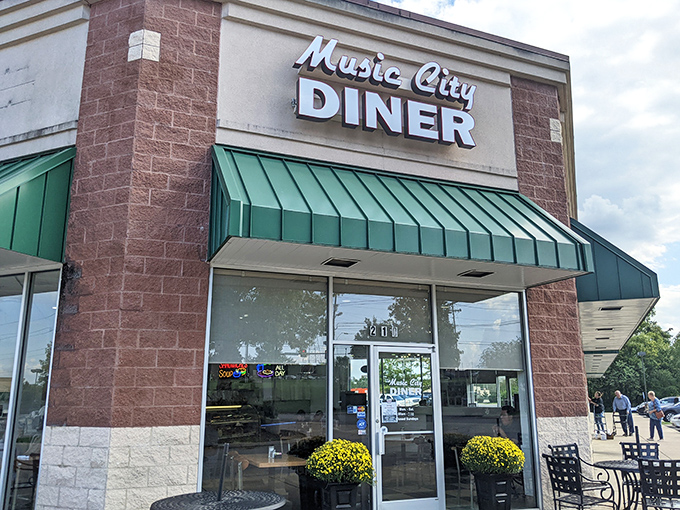 Music City Diner's unassuming brick exterior hides breakfast symphonies that would make Nashville's songwriters proud.