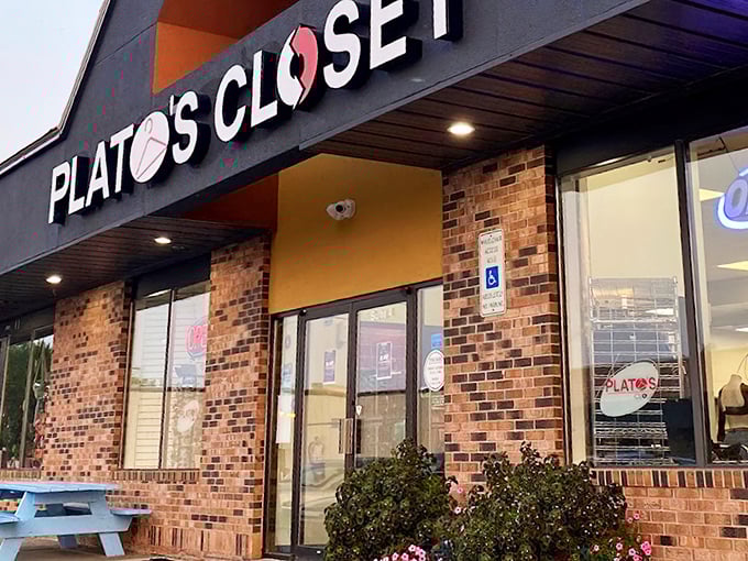 Behind that brick exterior lies a fashion goldmine where trendy pieces get their second chance to shine.