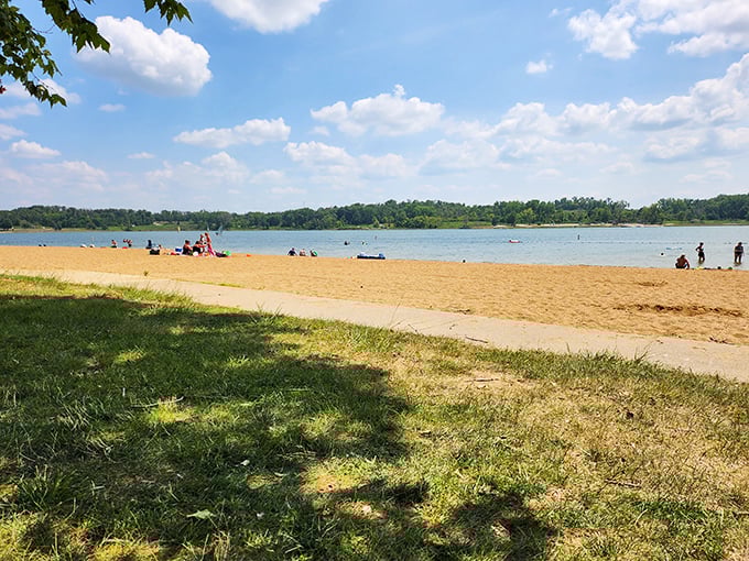 This pristine shoreline offers the kind of peaceful escape that makes you forget all about life's complications.