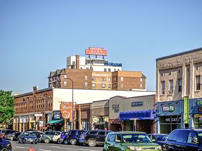 Rapid City's main street proves you don't need Hollywood glamour when you've got genuine Black Hills hospitality. 