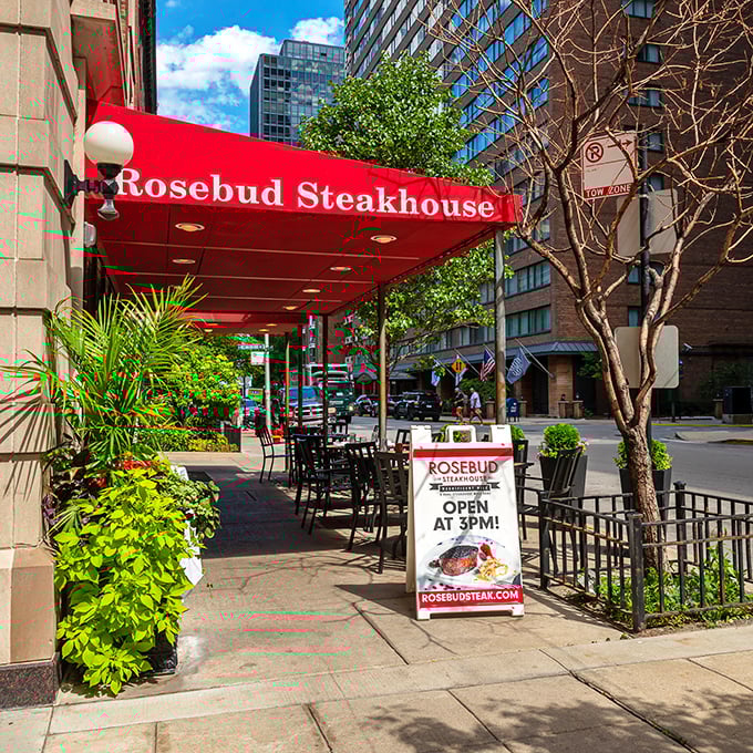 That bright red awning on Walton Place has been calling to steak lovers like a delicious siren song for years.