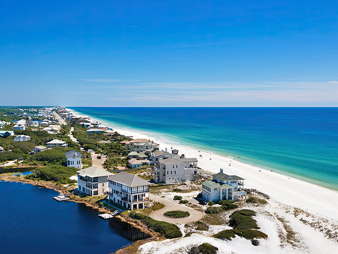 Rosemary Beach offers that rare coastal elegance without the stuffiness. Those pristine white sands meet the turquoise Gulf in perfect harmony.