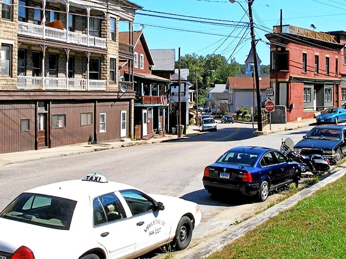 Sprague's colorful buildings line up like a paint-by-numbers kit that someone actually finished beautifully, with real character showing through.