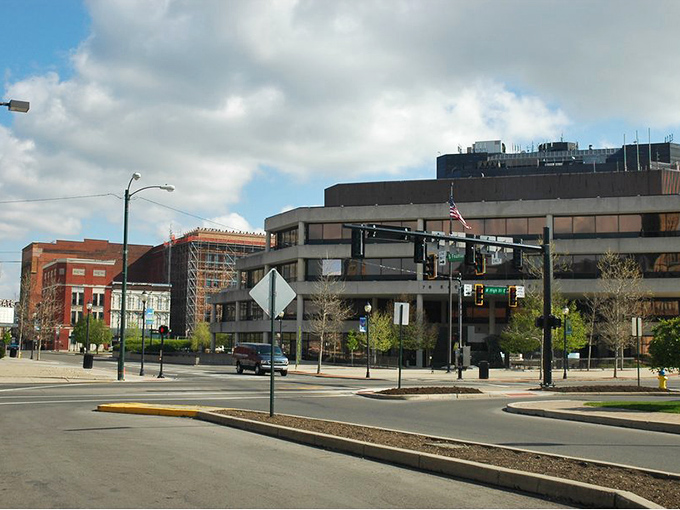 Springfield's government buildings stand proud as monuments to Midwestern values and sensible spending habits.