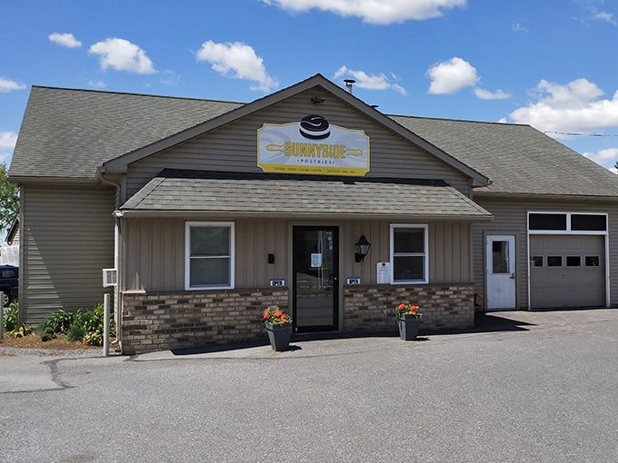 Sunnyside Pastries keeps it simple outside, saving all the excitement for what's happening in those ovens.