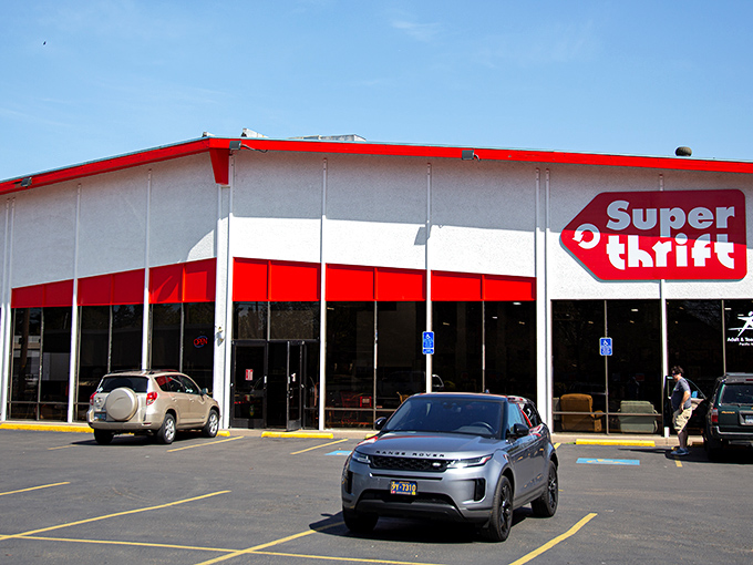 SuperThrift Eugene doesn't whisper "bargain"&mdash;it shouts it with that bold red signage. Like a department store that time-traveled from 1985!