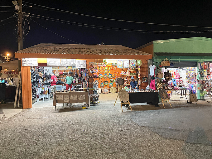 Desert charm meets quirky commerce where "Freddie's Fun Zone" promises adventures beyond your wildest garage sale dreams.