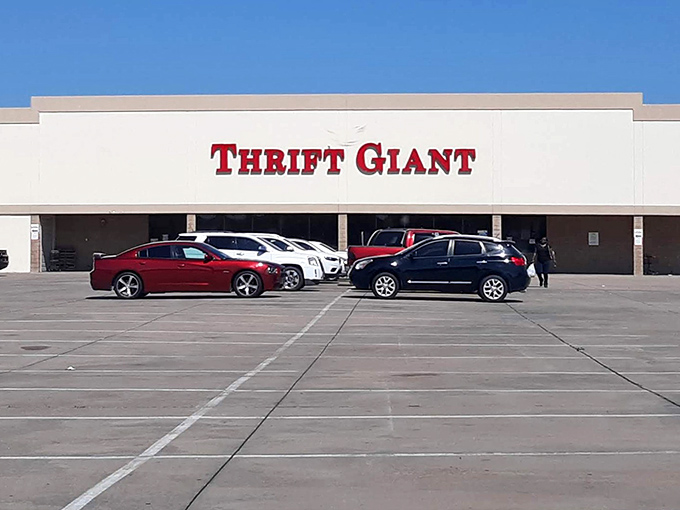 Thrift Giant lives up to its name with a sprawling storefront. Where bargain hunters become treasure finders!