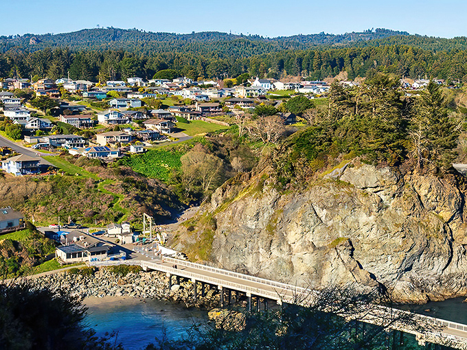 Trinidad's coastal homes perch dramatically above the rugged shoreline. Million-dollar views without the million-dollar price tag!