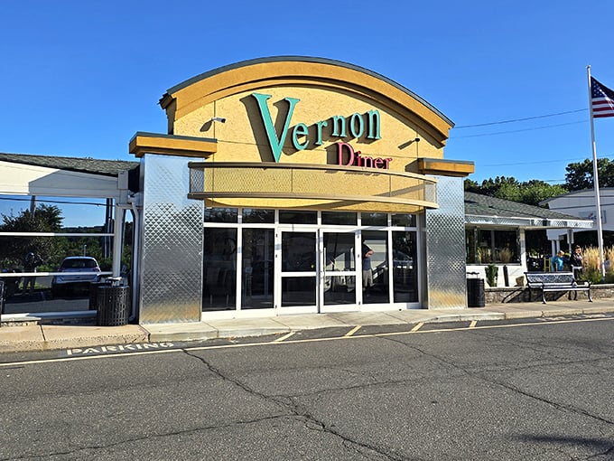Vernon Diner's golden facade promises comfort food treasures inside&mdash;the Fort Knox of breakfast spots.